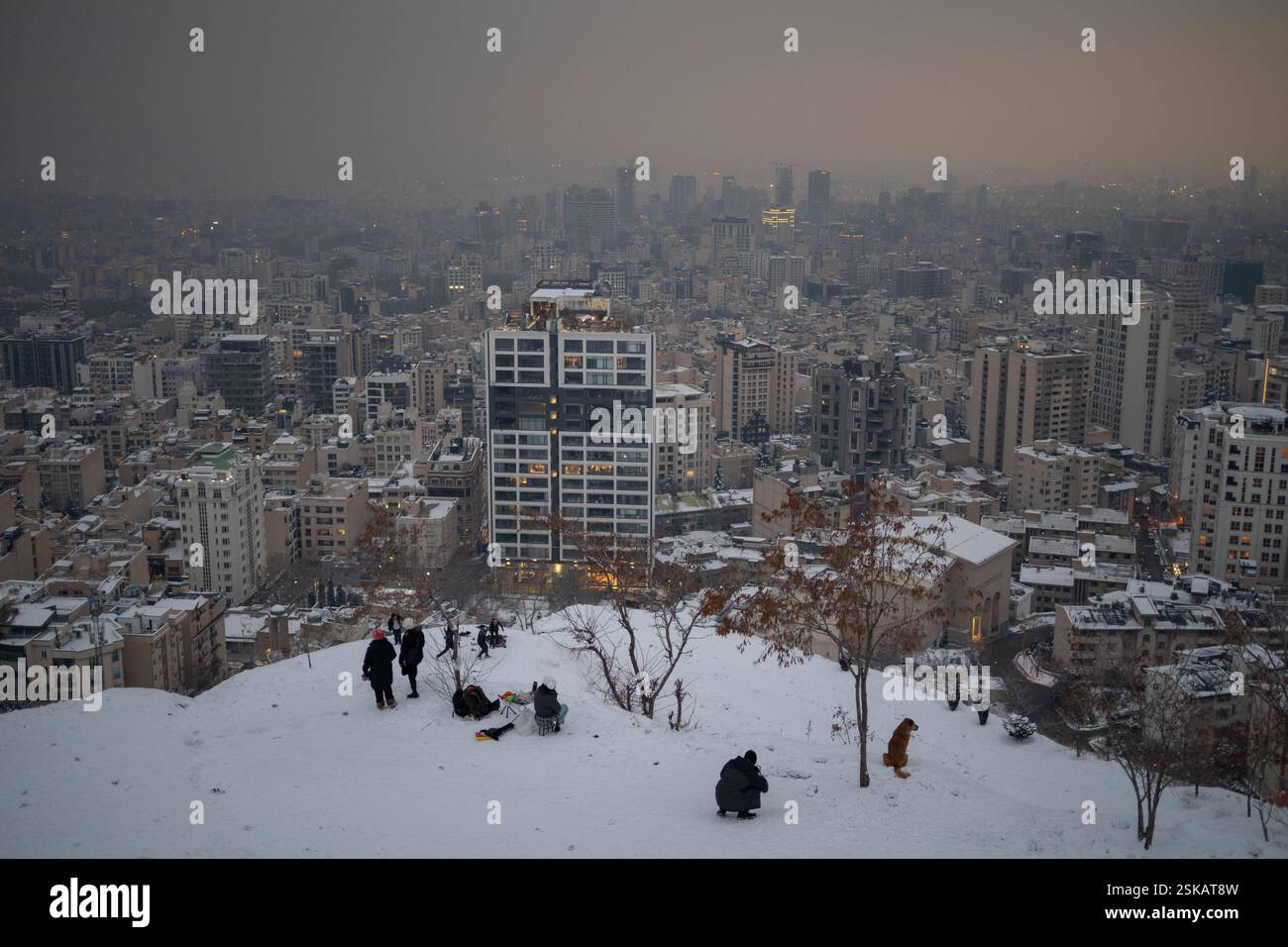 Teheran, Iran. 10th Feb, 2025. View of the skyline of the metropolis of ...