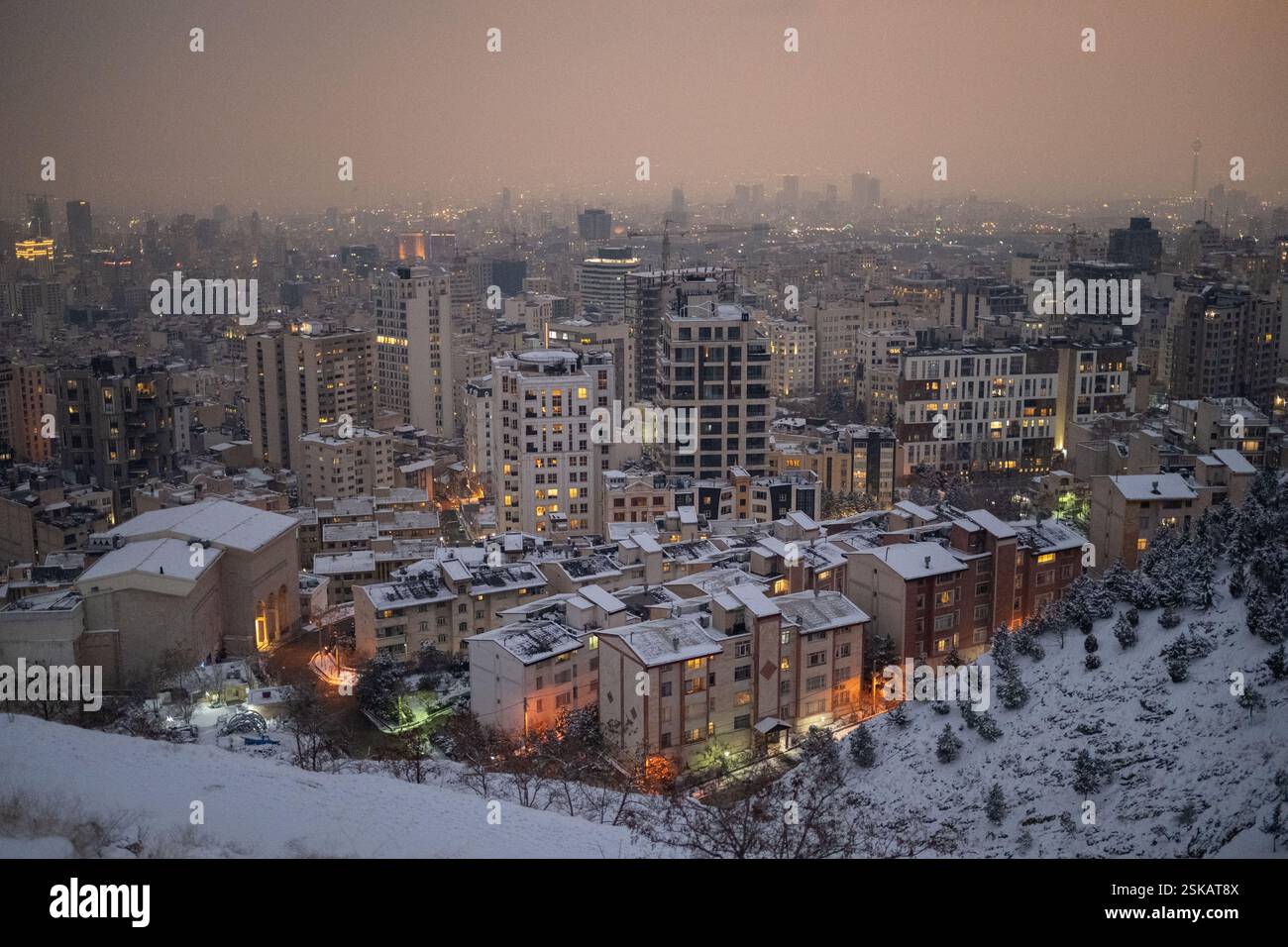 Teheran, Iran. 10th Feb, 2025. View of the skyline of the metropolis of ...