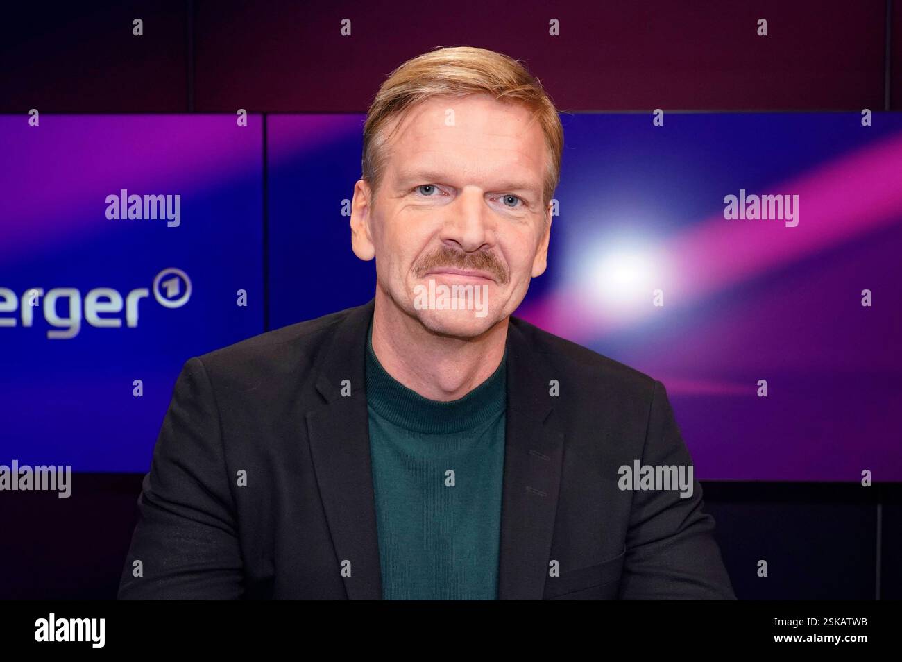 Gordon Repinski in der ARD-Talkshow maischberger im Studio Berlin ...