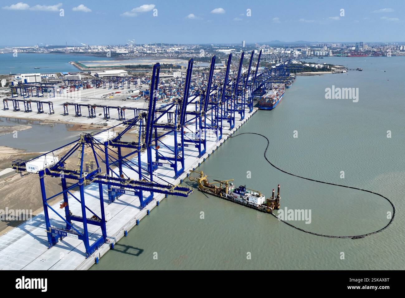 **CHINESE MAINLAND, HONG KONG, MACAU AND TAIWAN OUT** Aerial view of ...