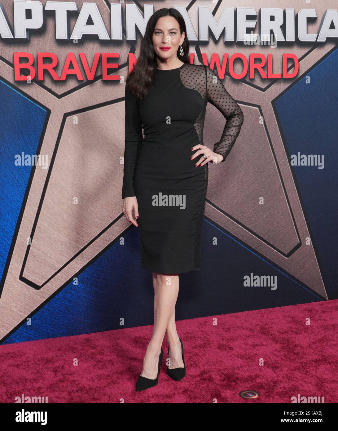 Los Angeles, USA. 11th Feb, 2025. Liv Tyler arrives at the Marvel ...