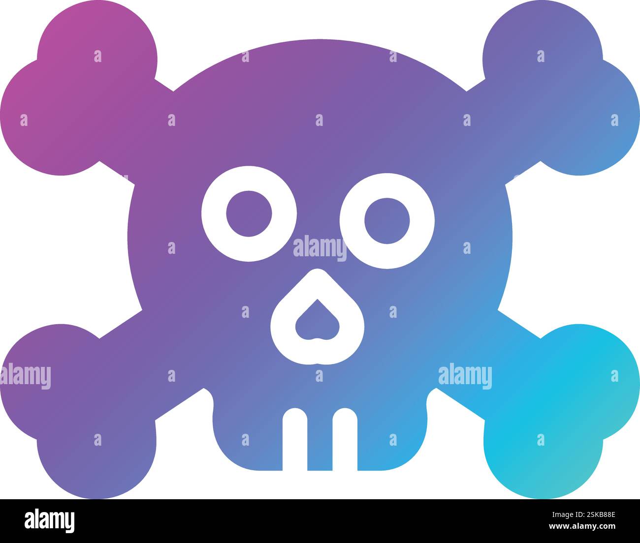 Skull line icon Cut Out Stock Images & Pictures - Alamy