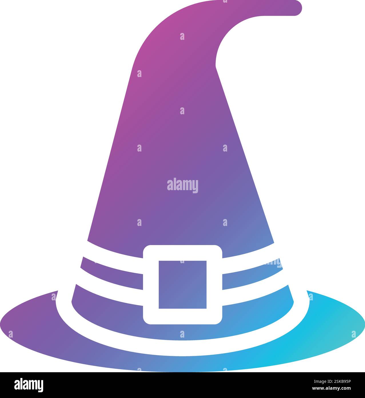 Witch hat Vector Icon Design Illustration Stock Vector Image & Art - Alamy