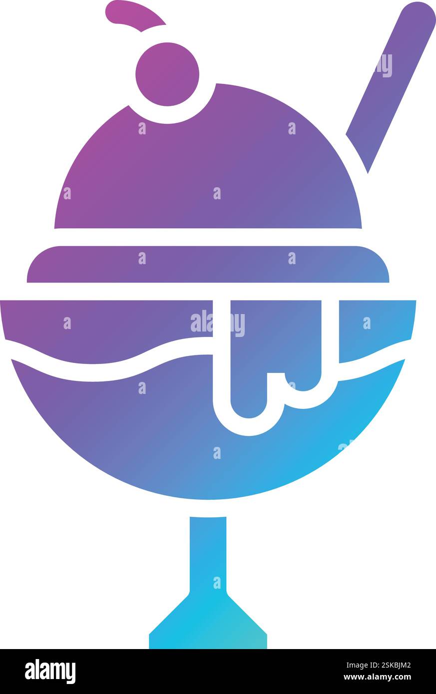 No ice cream glyph hi-res stock photography and images - Alamy