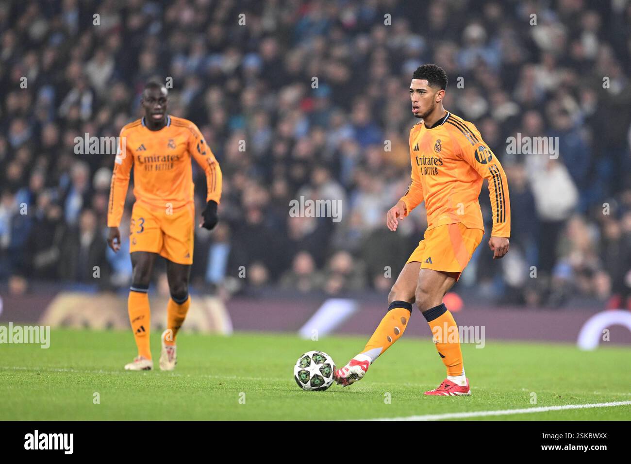 Manchester, UK. 11th Feb, 2025. Jude Bellingham of Real Madrid during ...