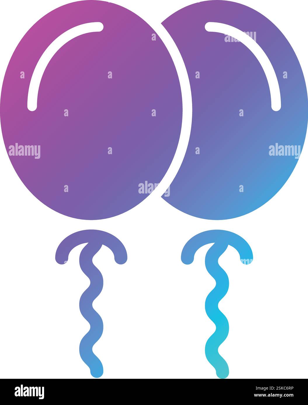 Balloons Vector Icon Design Illustration Stock Vector Image & Art - Alamy