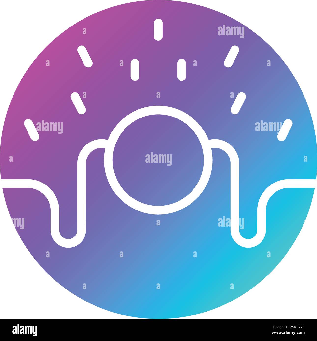 Doughnut Vector Icon Design Illustration Stock Vector Image & Art - Alamy
