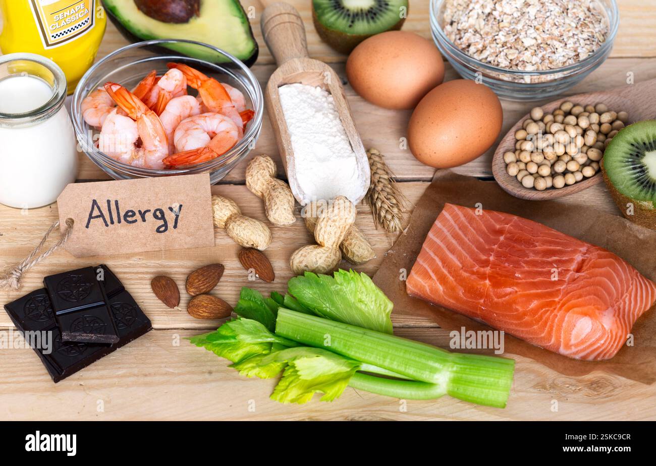 Composition with common food allergens including eggs, milk, soy ...