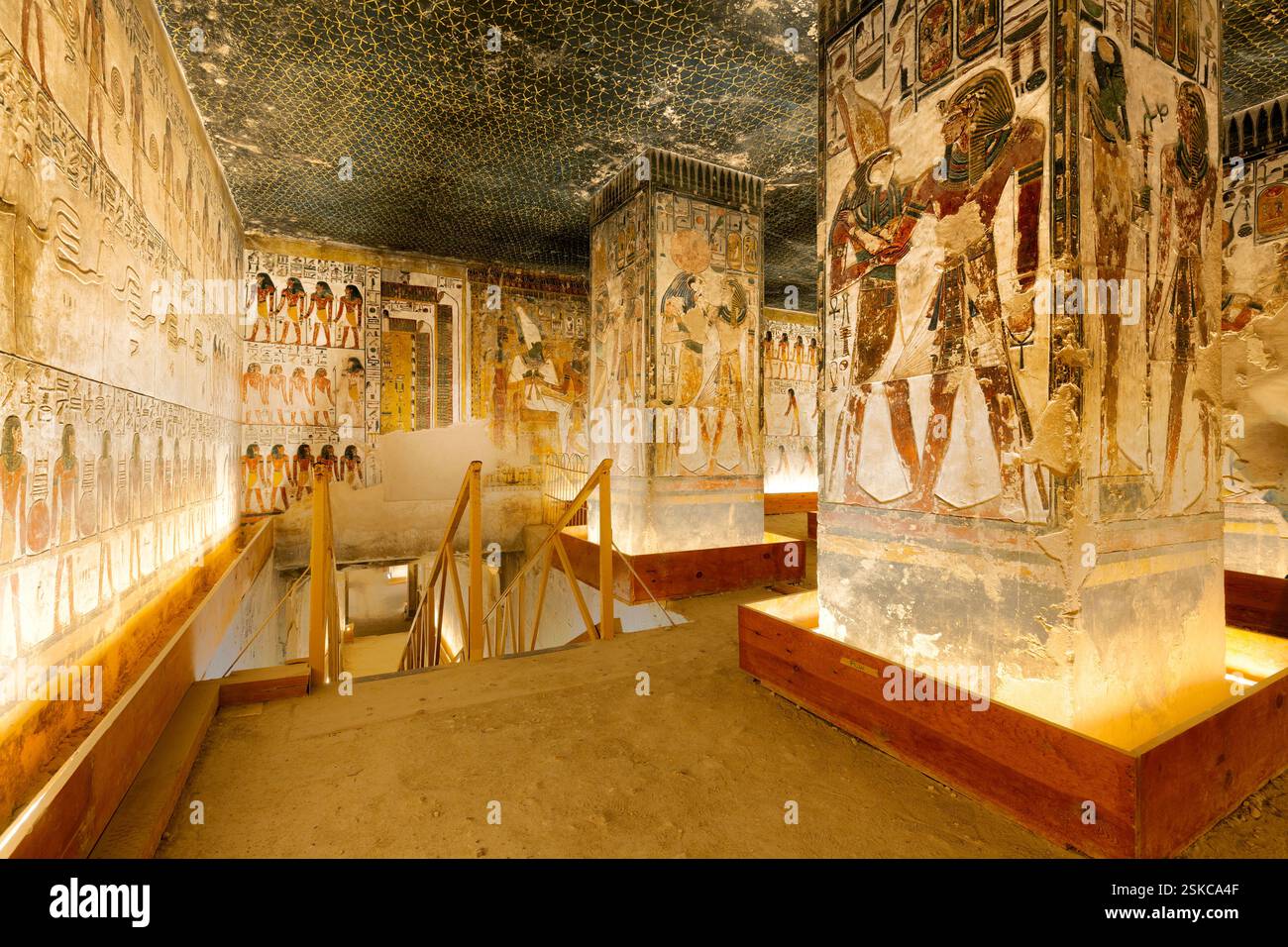 Luxor, Egypt - January 4 2025: General view of the interior of the ...