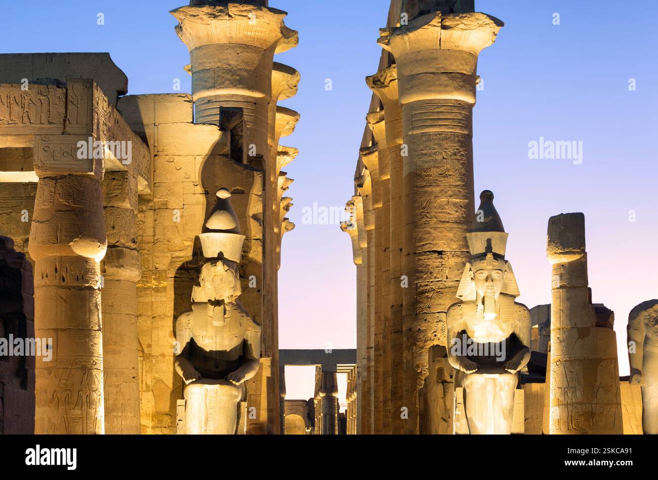 Luxor night ramses hi-res stock photography and images - Alamy