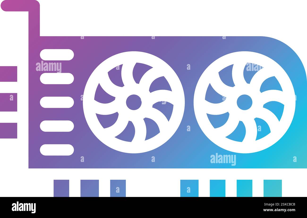 Graphic card Vector Icon Design Illustration Stock Vector Image & Art ...