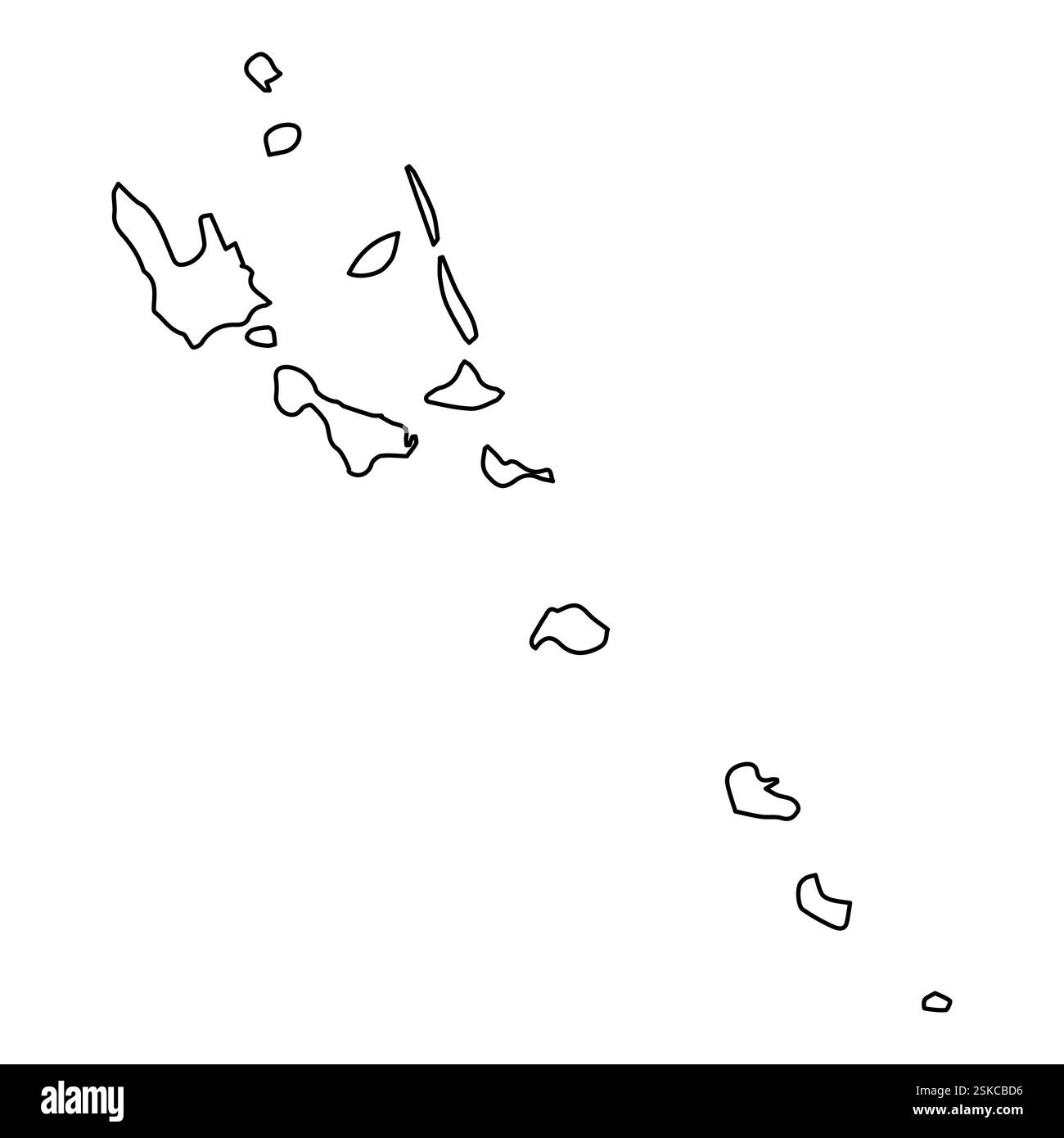 Vanuatu is Pacific archipelago island nation in Melanesia Stock Vector ...