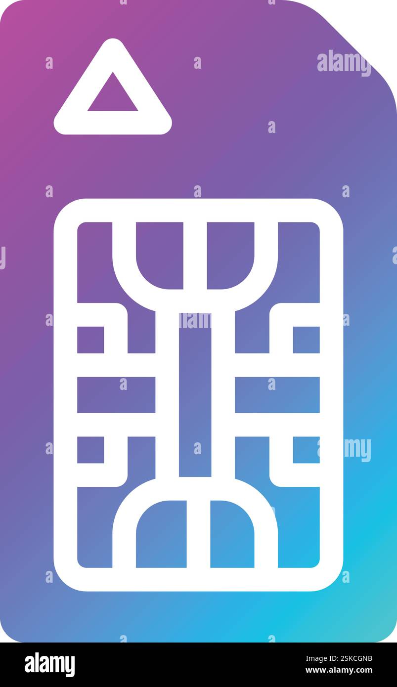 Sim card Vector Icon Design Illustration Stock Vector Image & Art - Alamy