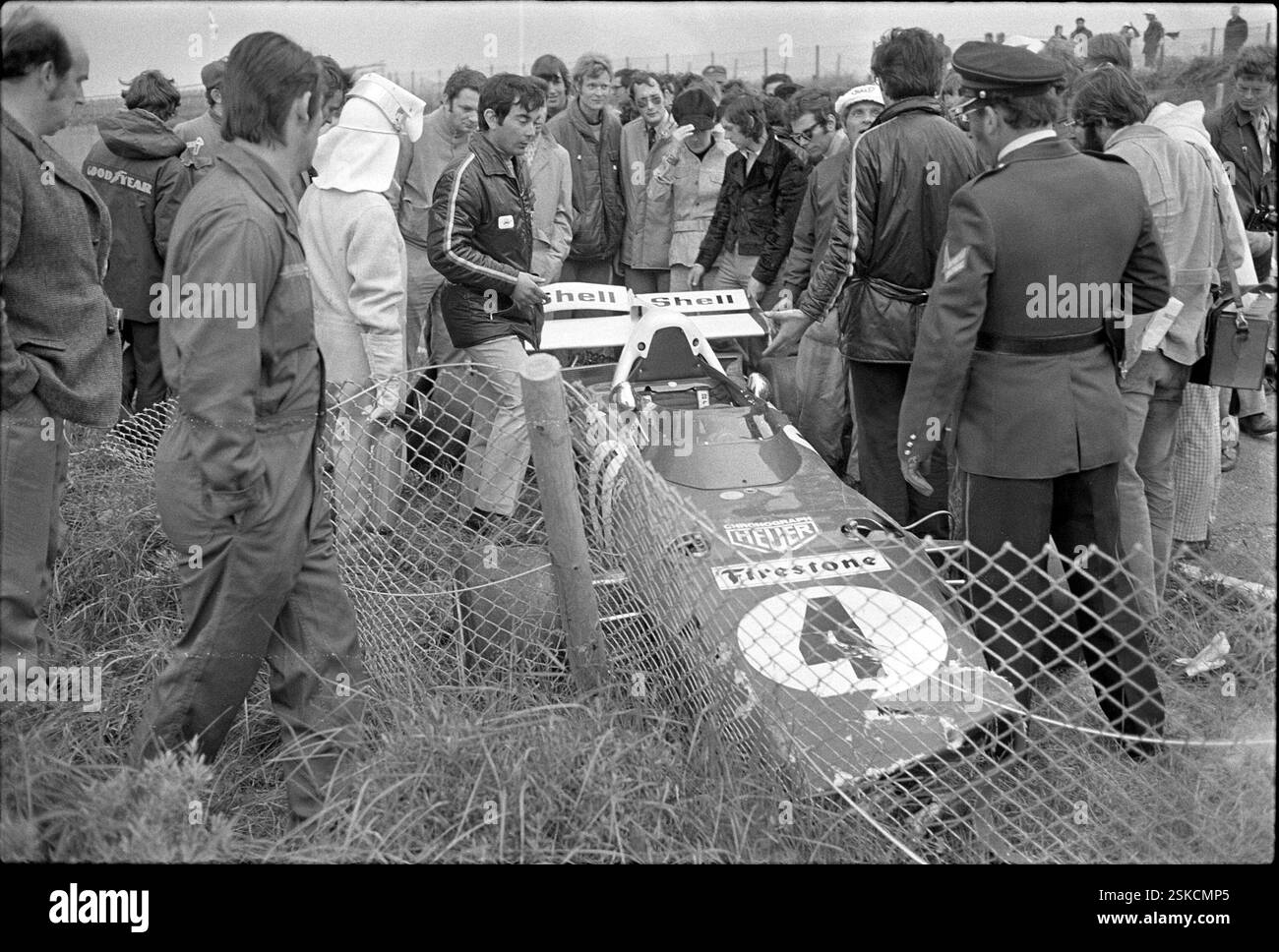 GP der Niederlande 1971 in Zandvoort: Mario Andretti, Unfall#GP of the ...