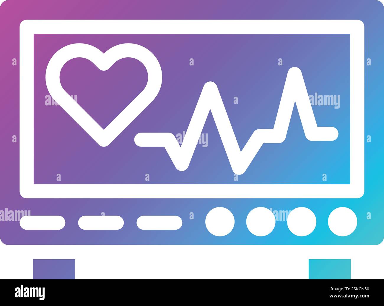 Cardiogram Vector Icon Design Illustration Stock Vector Image & Art - Alamy