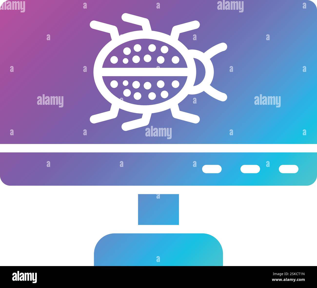 Cyber Attack Vector Icon Design Illustration Stock Vector Image & Art ...