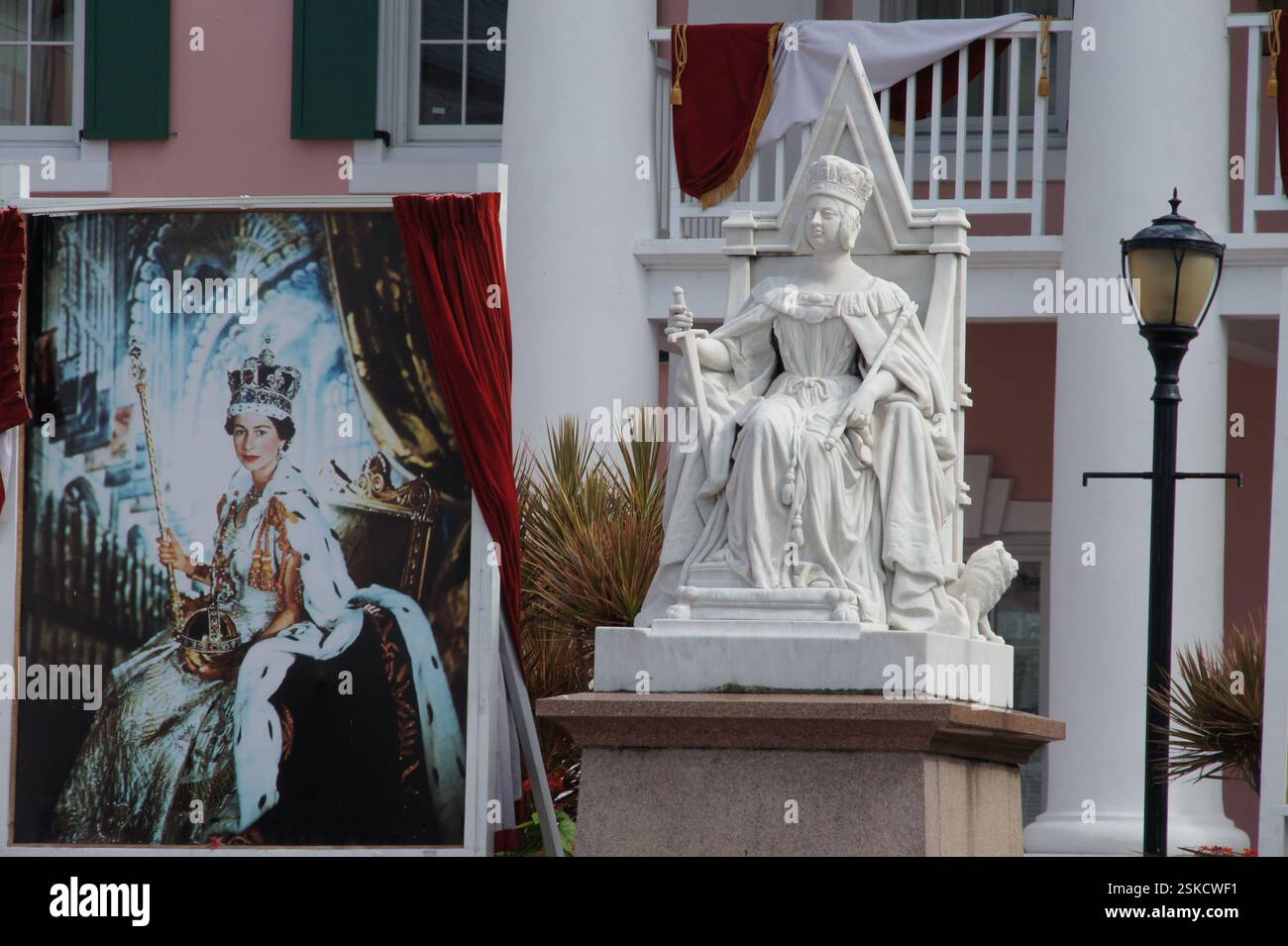 Queen Victoria portrait. Latin inscription: "Victoria, Queen and ...