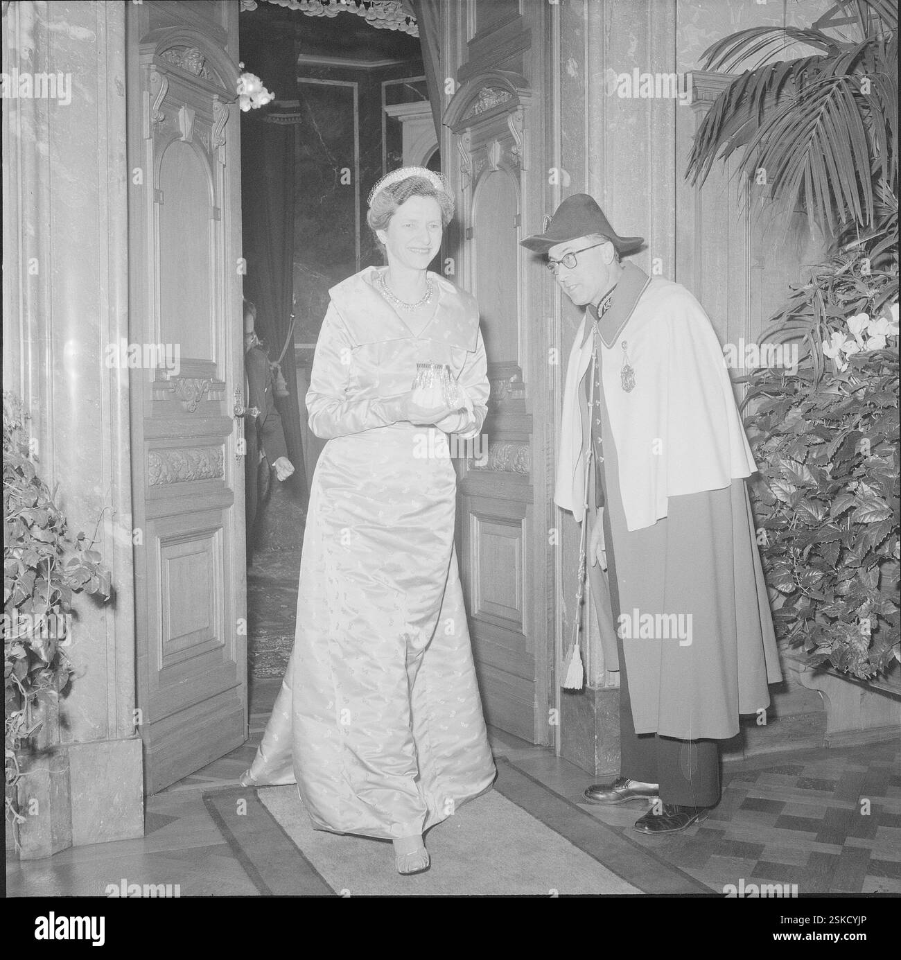 Neujahrsempfang im Bundeshaus Bern 1956: Miss Willis, USA#New Year ...