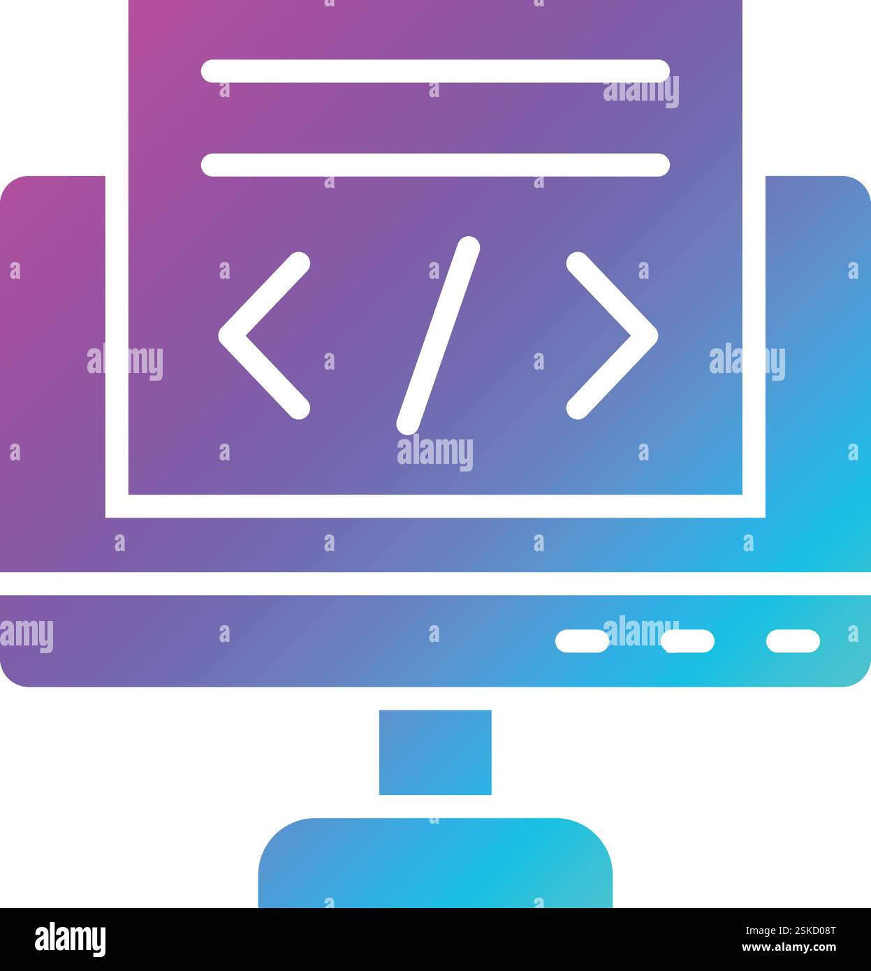 Programming coding line icon Cut Out Stock Images & Pictures - Alamy