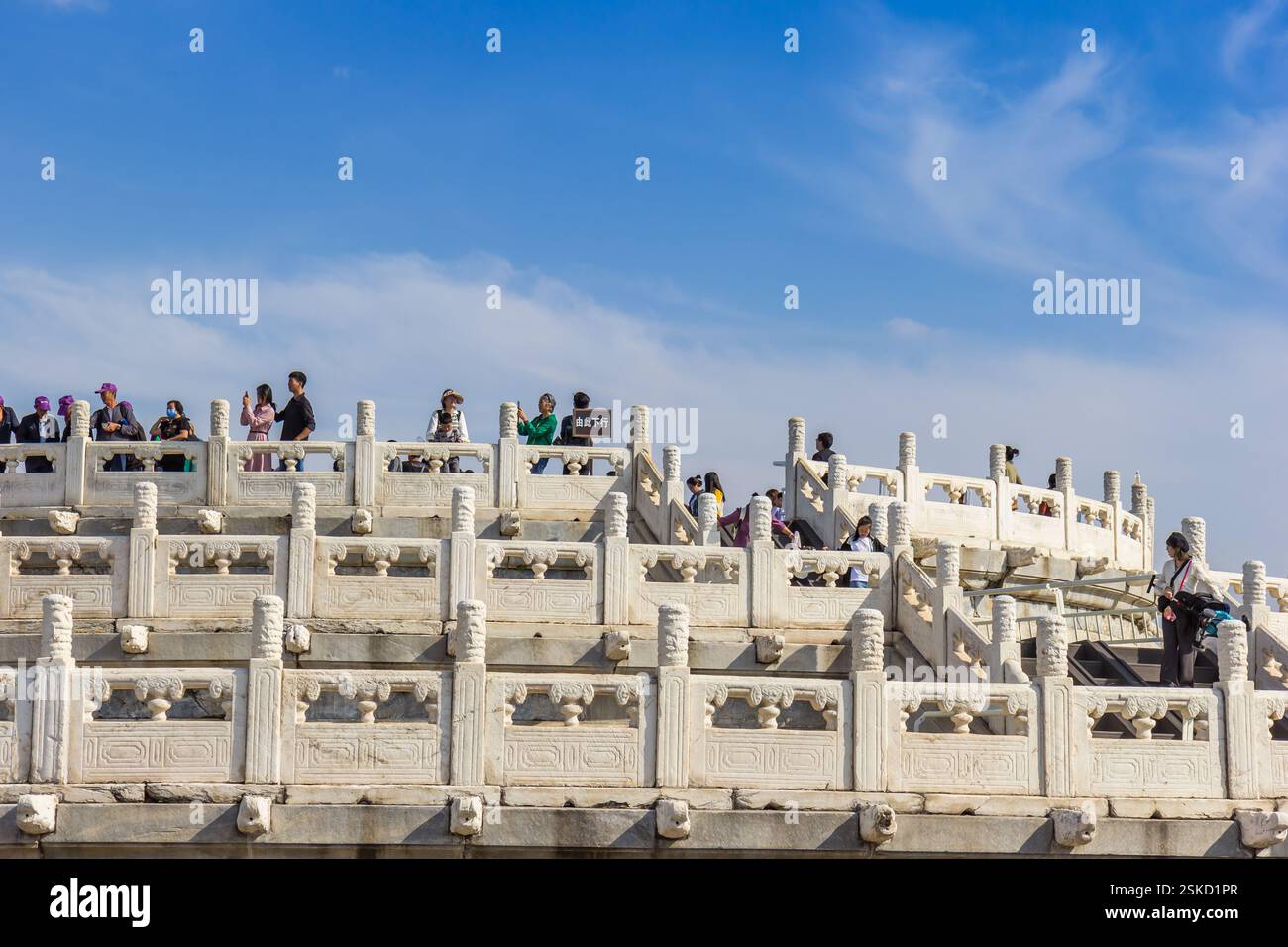Round altar in the Temple of Heaven Park in Beijing, China Stock Photo ...