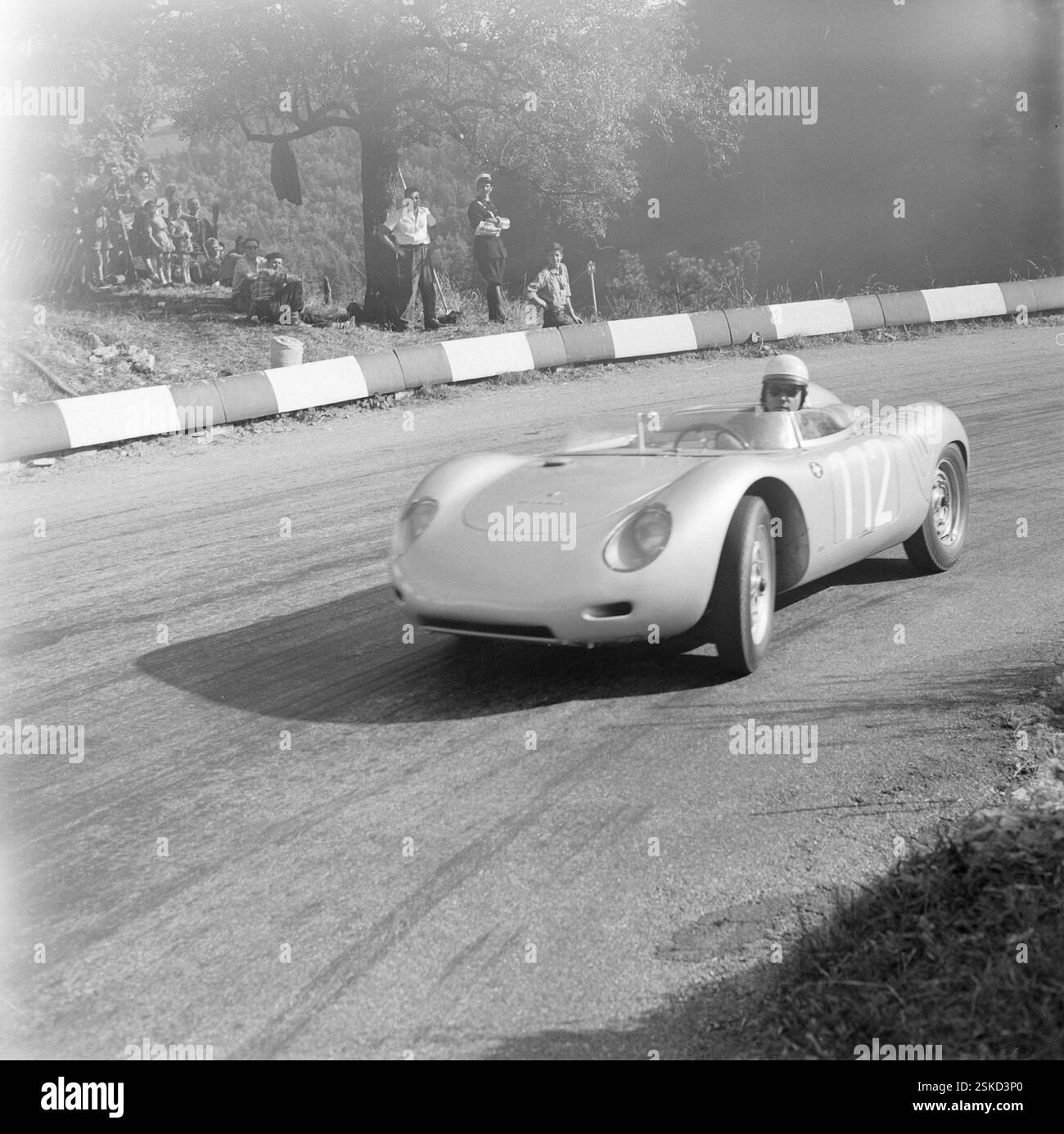 Bergrennen St-Ursanne - Les Rangiers 1959: Heini Walter auf Porsche RSK ...