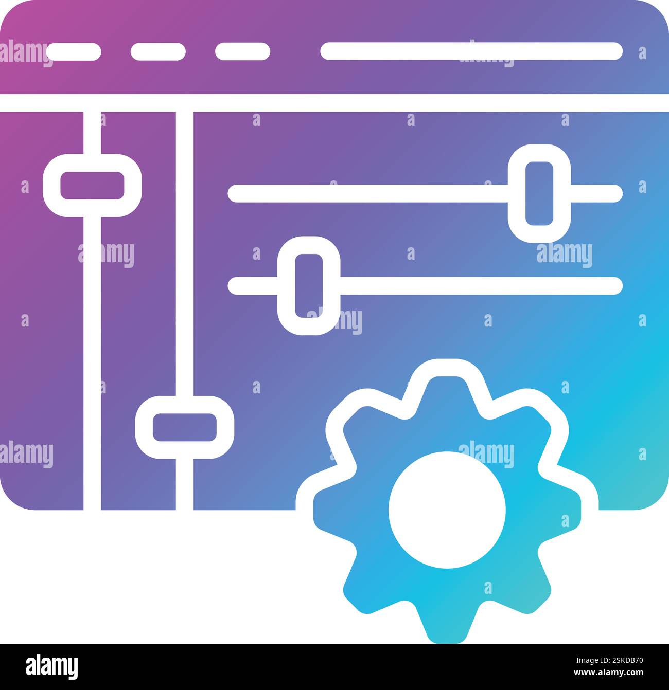 Settings Vector Icon Design Illustration Stock Vector Image & Art - Alamy