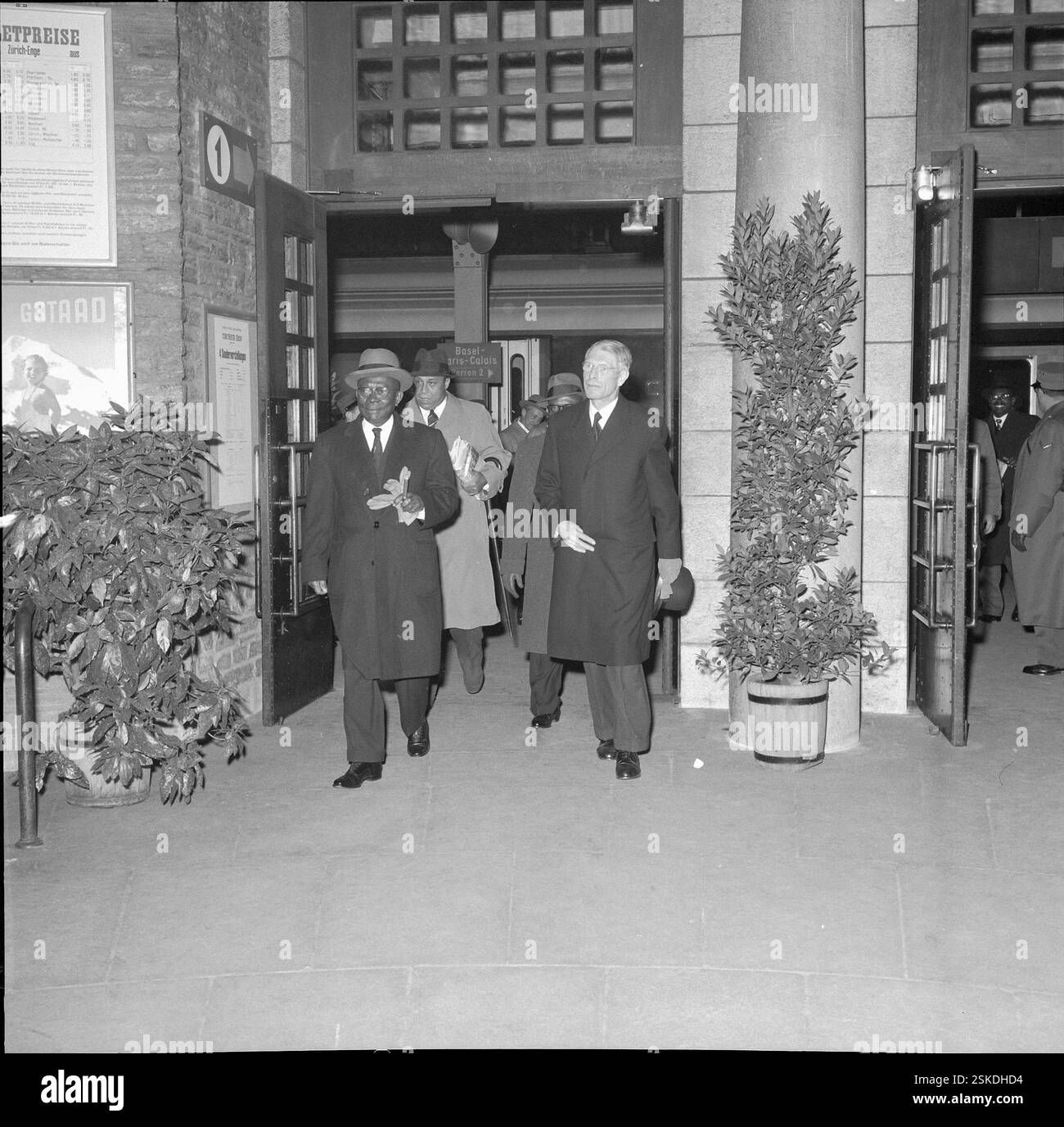 Präsident William S. Tubman in der Schweiz 1956#Präsident William S ...