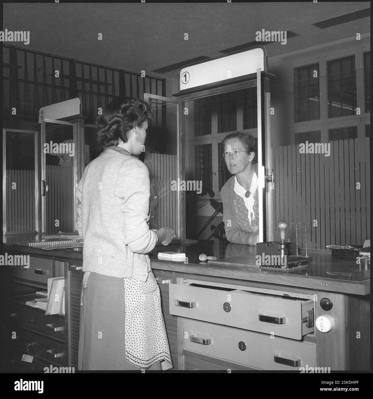 Post St. Moritz 1953#St. Moritz post office 1953- RDB BY DUKAS Stock ...