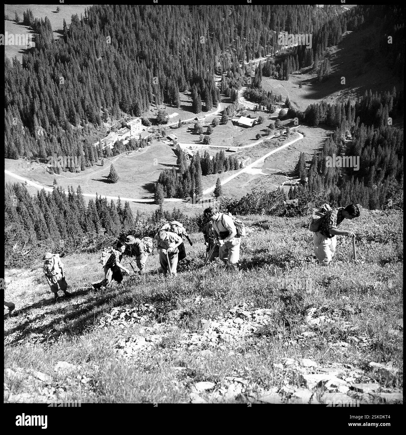 Kader des neuen Himalayan Mountaineering Institute; u.a. Tenking Norkay ...