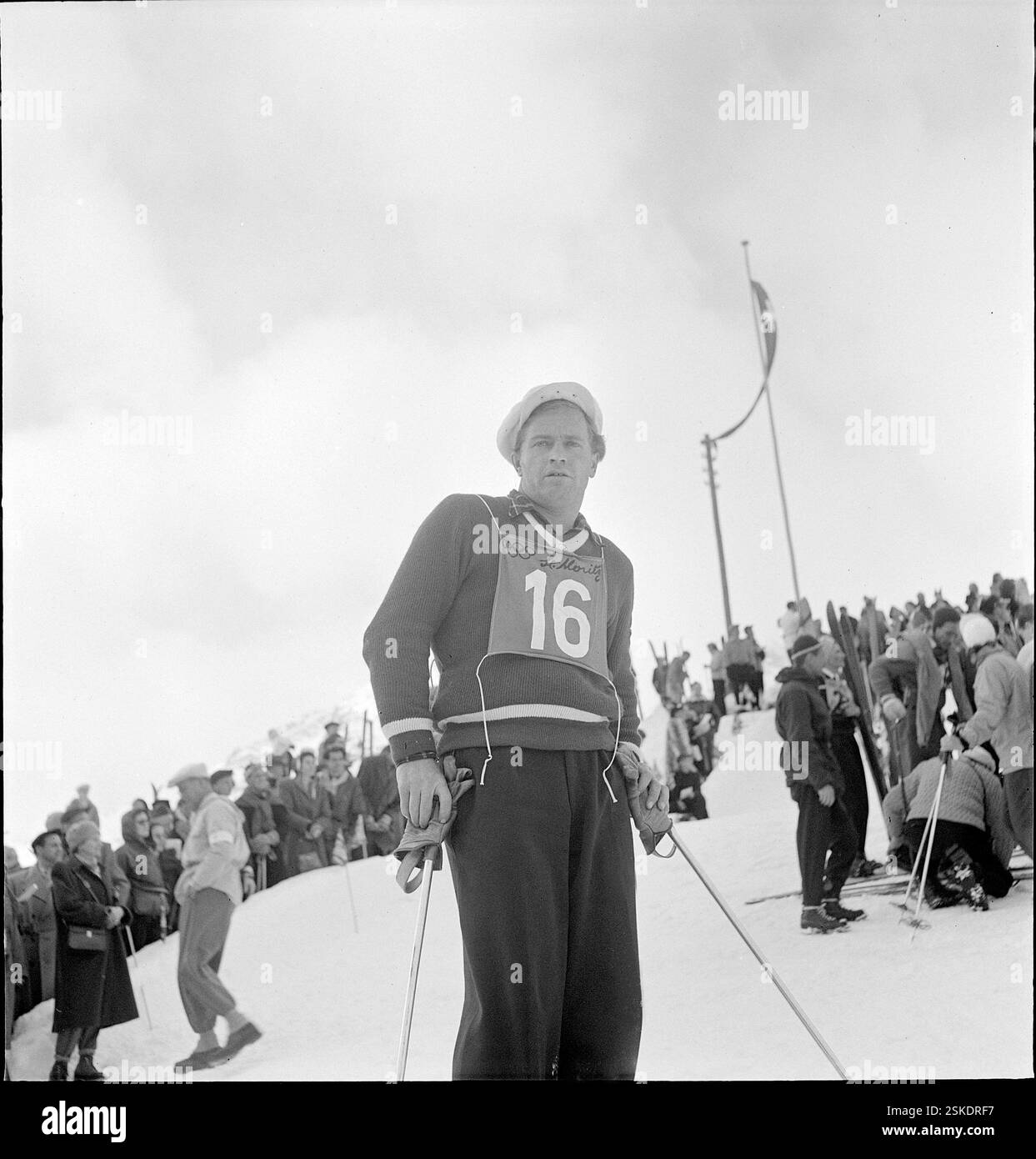 Olympiade St. Moritz 1948, Slalom: Sieger Edi Reinalter#Olympic games ...