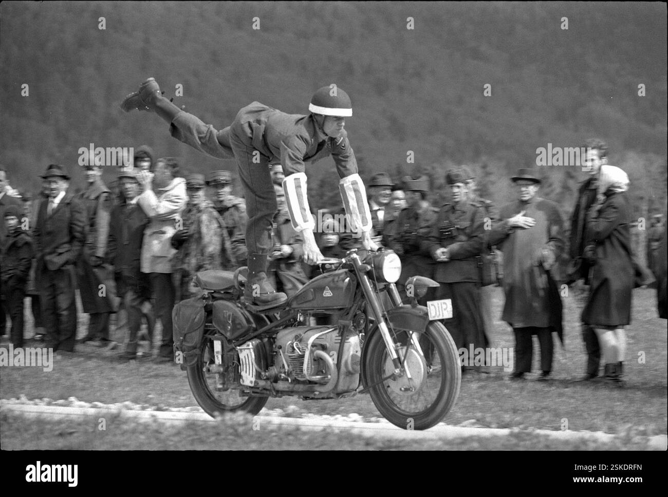 Motorradfahrer#motorcyclist--- Besuchstag in der RS, Yverdon 1969#Visit ...