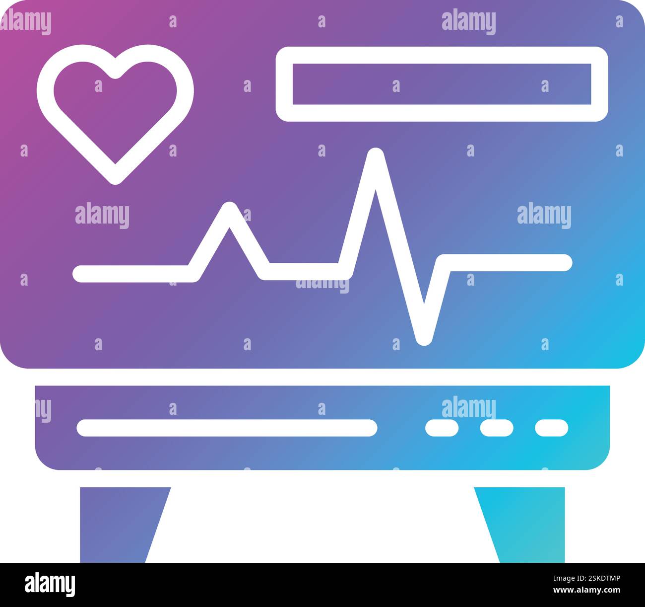 Heart Monitoring Vector Icon Design Illustration Stock Vector Image ...