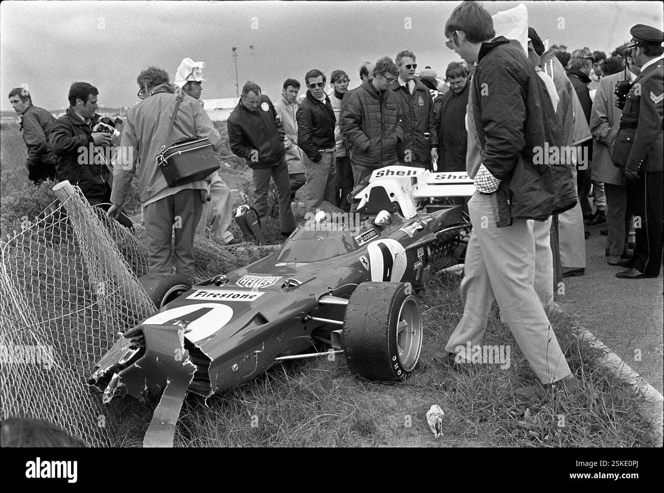 GP der Niederlande 1971 in Zandvoort: Mario Andretti, Unfall#GP of the ...
