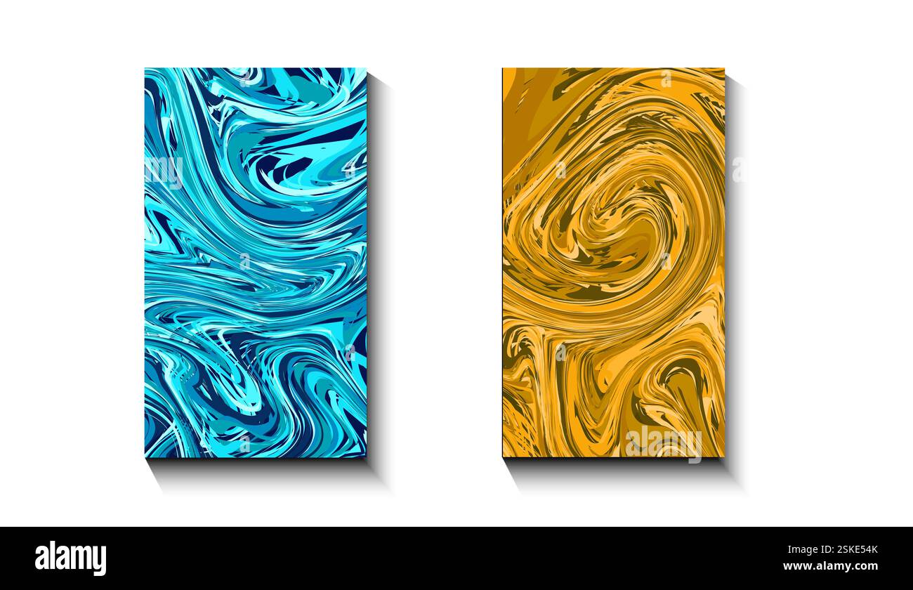 Abstract geometric background. Liquid dynamic Fluid, wavy forms mixed ...