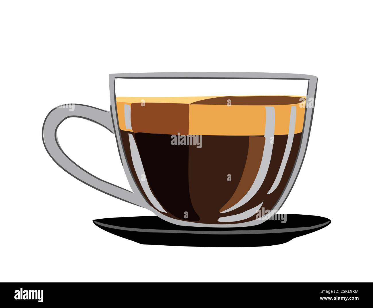 Sitting coffee cup on Stock Vector Images - Alamy