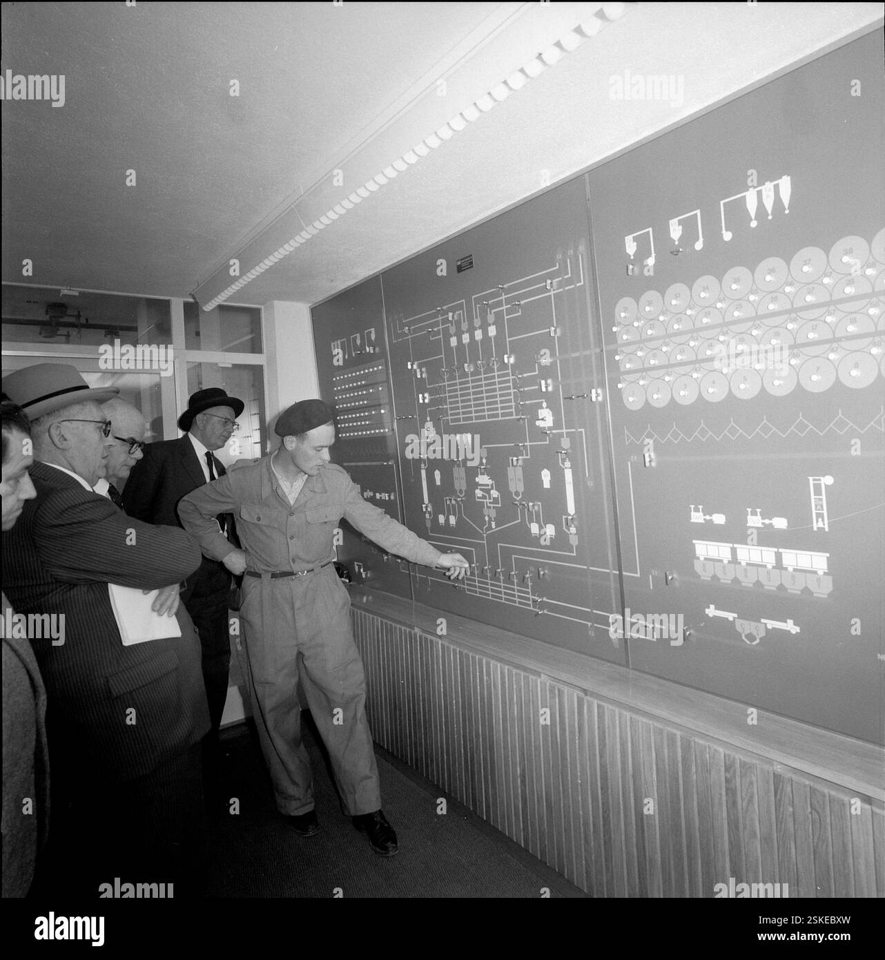 Kommandoraum, Schaltzentrale#in the control room--- Getreidesilo der ...