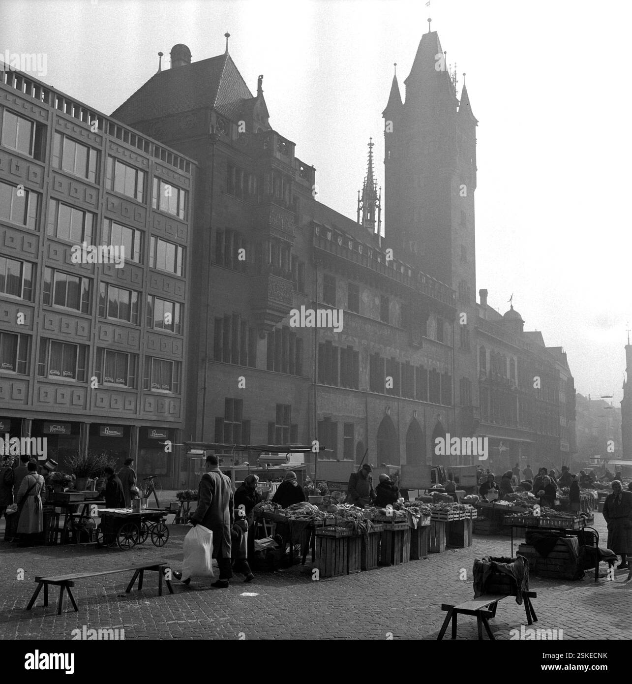 Basler Rathaus, Basel 1959#City Hall Basle 1959- RDB BY DUKAS Stock ...
