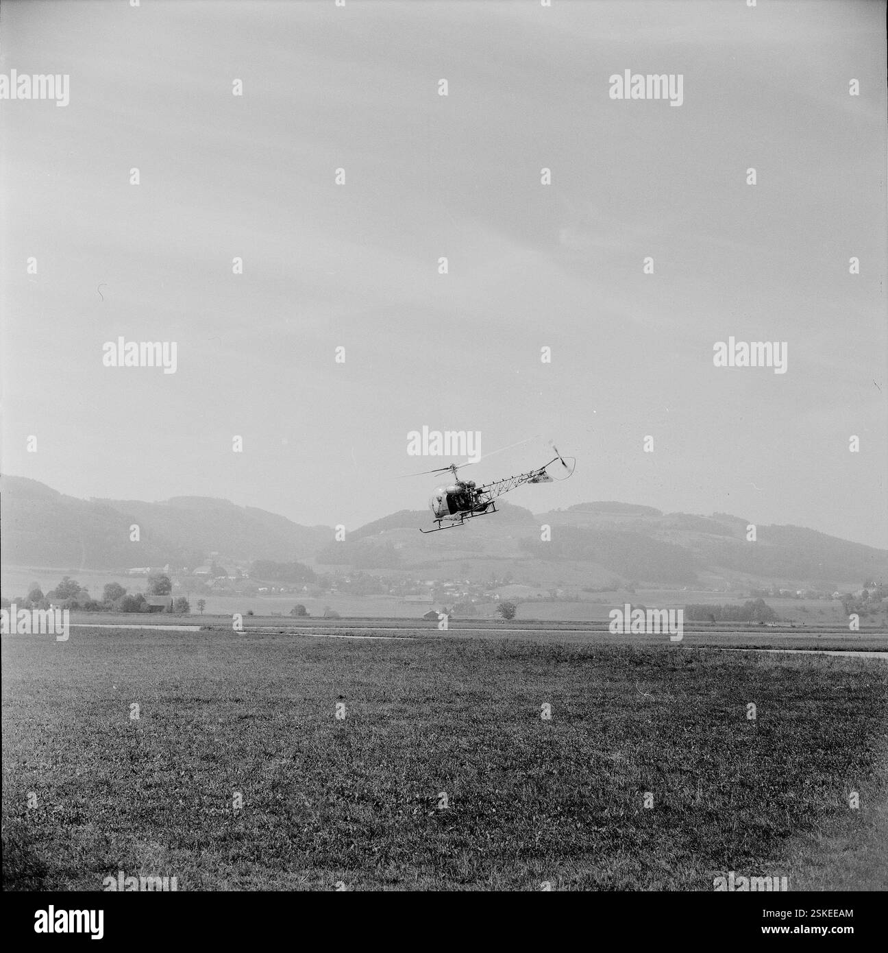 REGA-Helikopter in Grindelwald 1960#REGA helicopter in Grindelwald 1960 ...