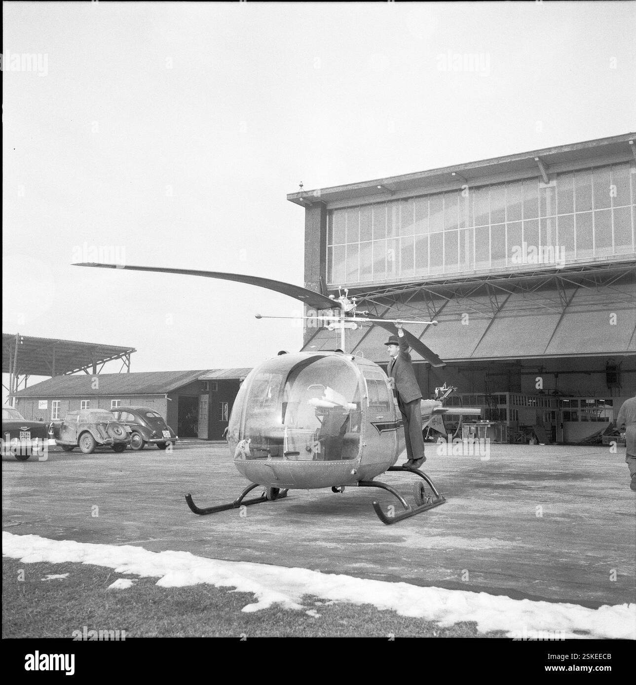 REGA-Hubschrauber gespendet vom VSK, Zürich 1957#REGA helicopter ...