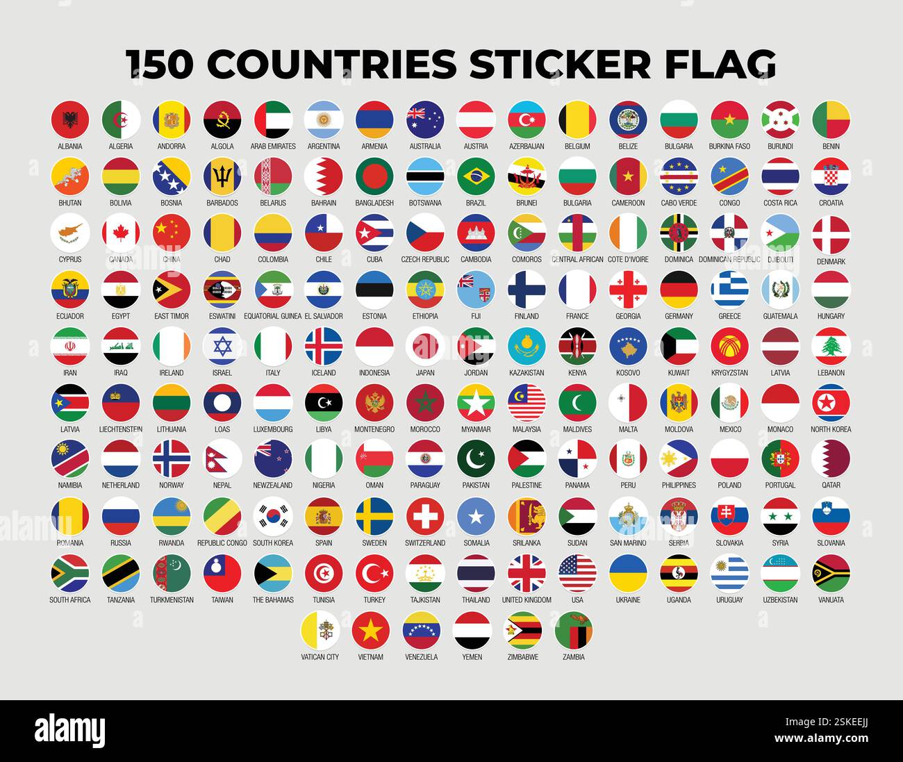 Flags asia countries flat hi-res stock photography and images - Alamy