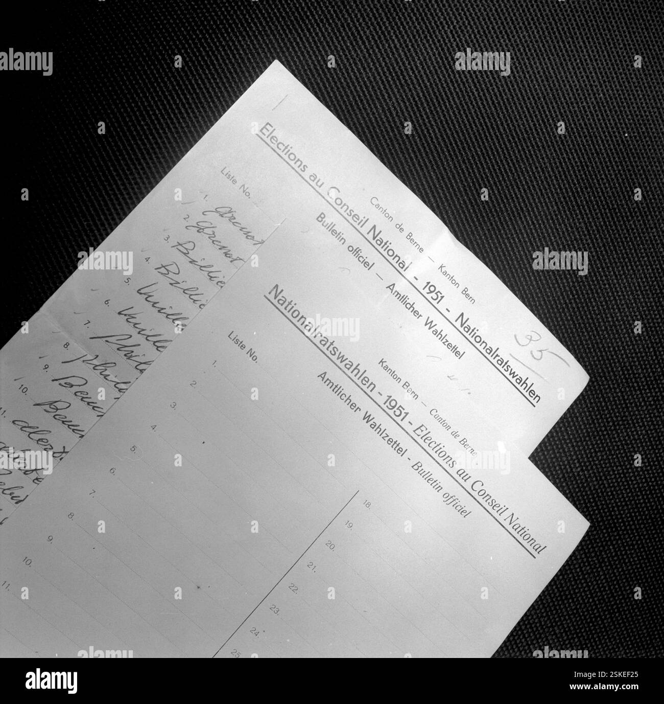 Nationalratswahlen 1951: Separatisten des Berner Juras fälschten 722 ...