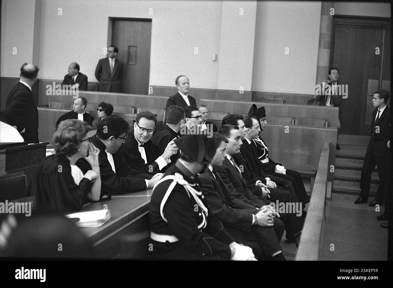 Gang trial Black and White Stock Photos & Images - Alamy