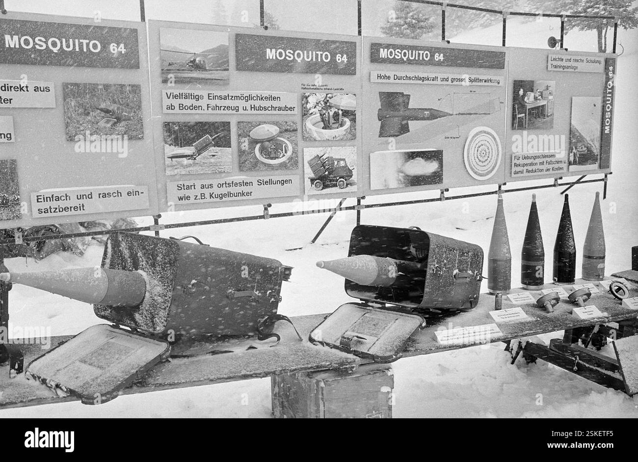 Vergleichsschiessen der Panzerabwehr-Lenkwaffen Bantam und Moskito, Bière 1965#Comparison ...