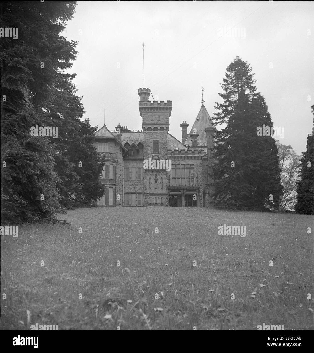 Schloss Dreilinden bei Luzern, 1950#Dreilinden Castle in Lucerne, 1950 ...