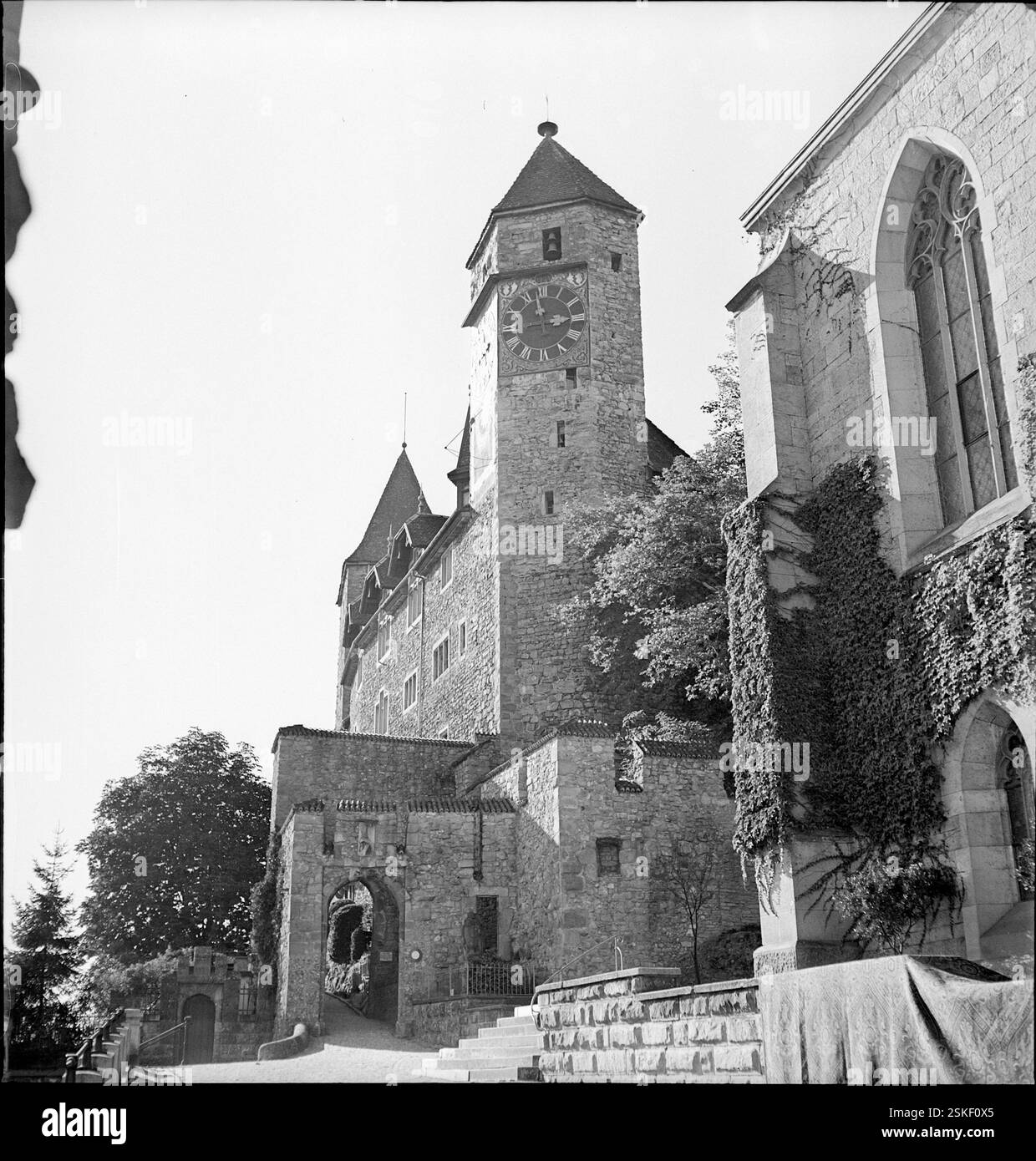 Schloss Rapperswil, um 1951#Rapperswil Castle, around 1951- RDB BY ...