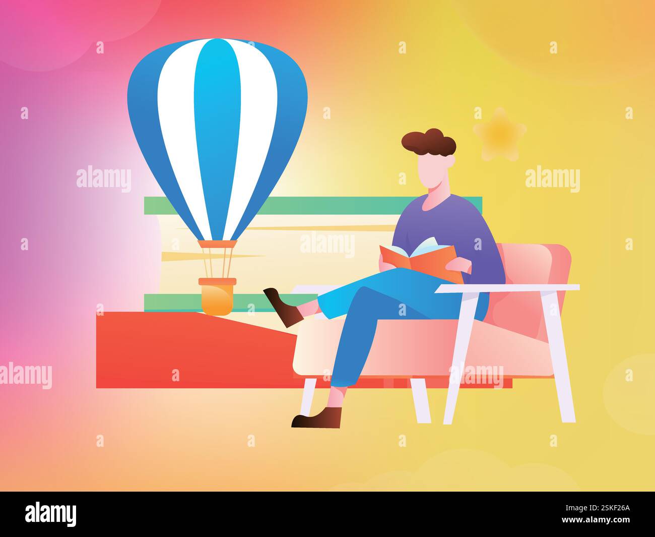 Education and learning people flat vector concept hand drawn ...