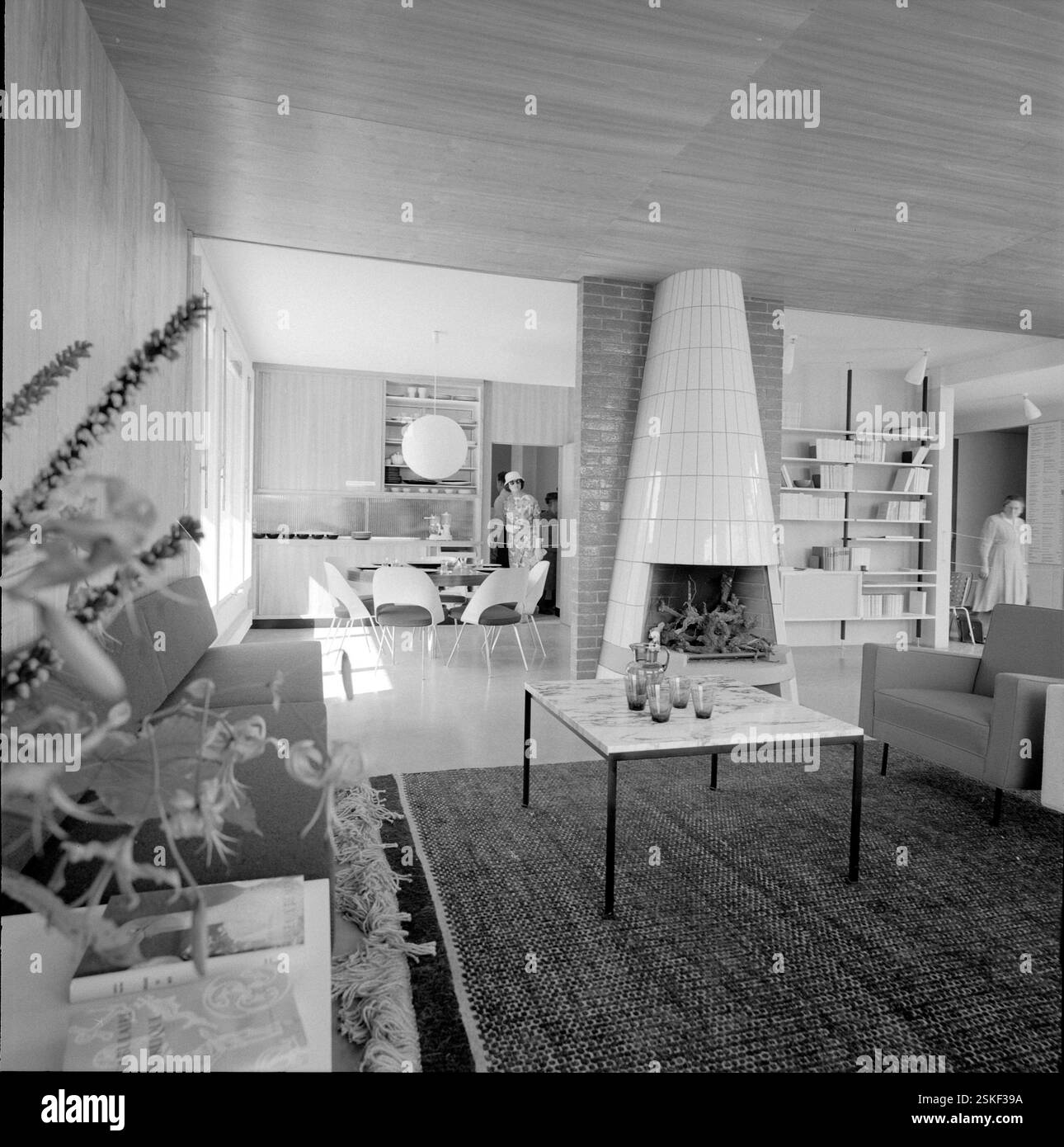 View in dining room Black and White Stock Photos & Images - Alamy