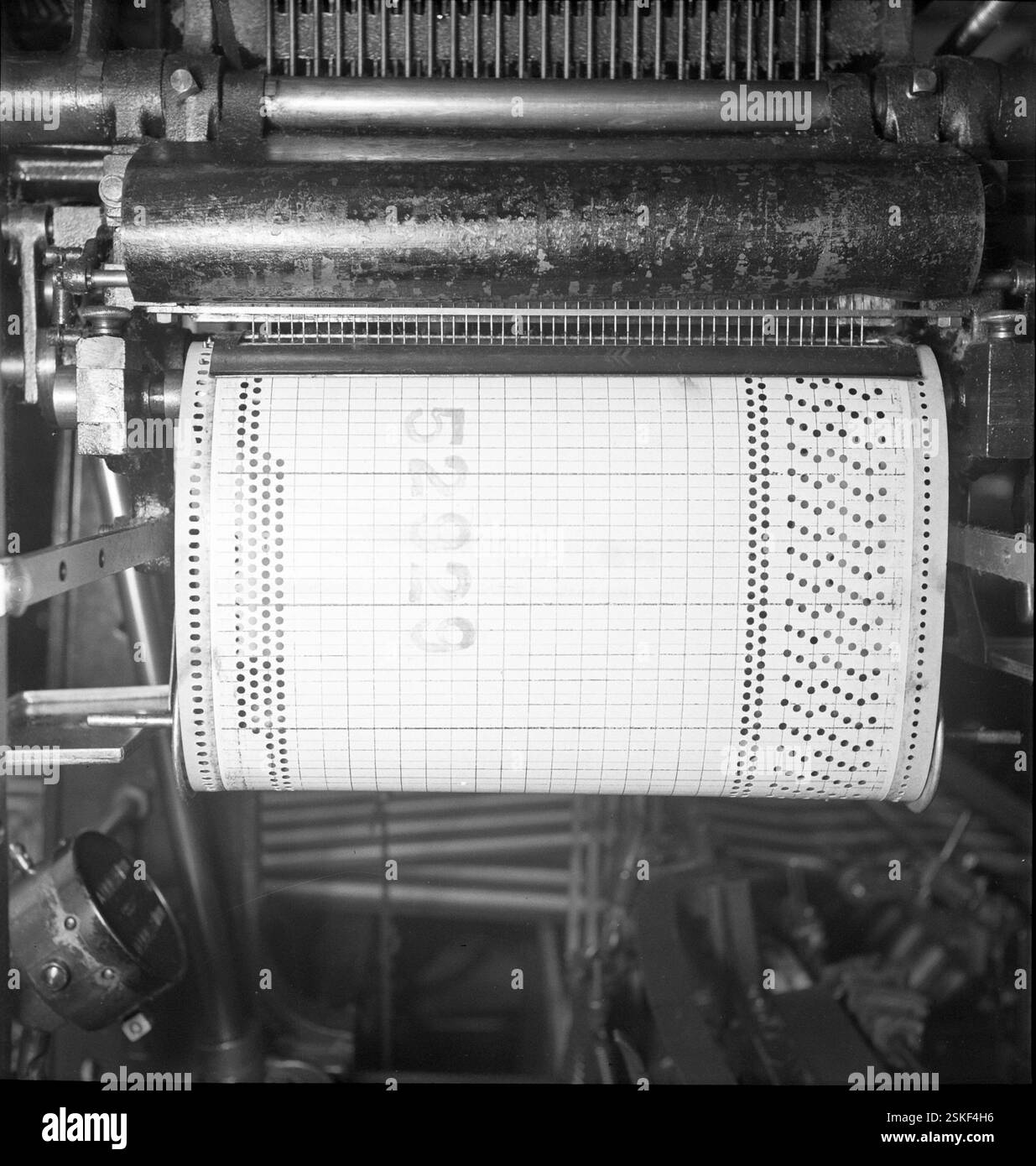 Maschine, Webmaschine, Weberei Kradolf TG 1941#Kradolf weaving mill ...