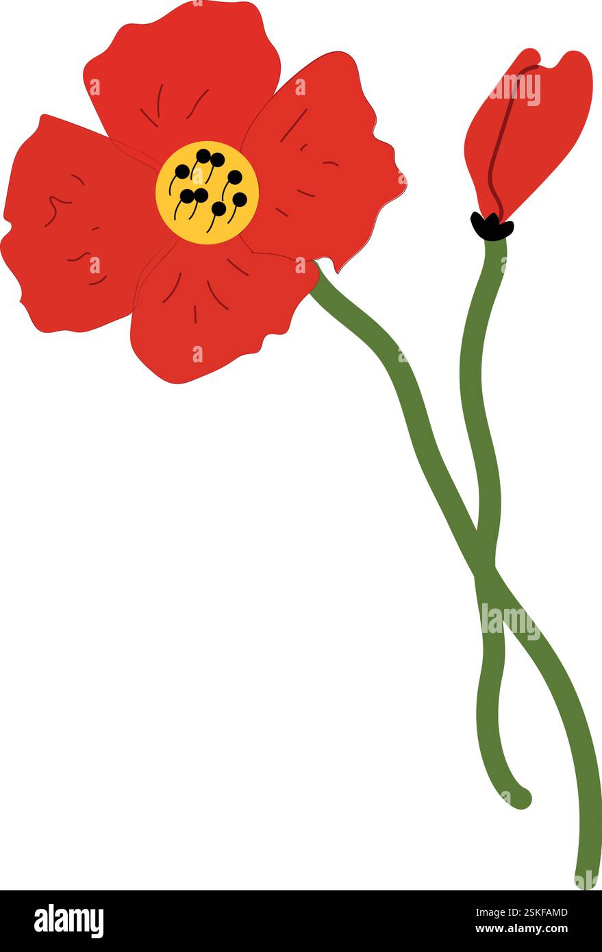 Corn poppy Stock Vector Images - Alamy