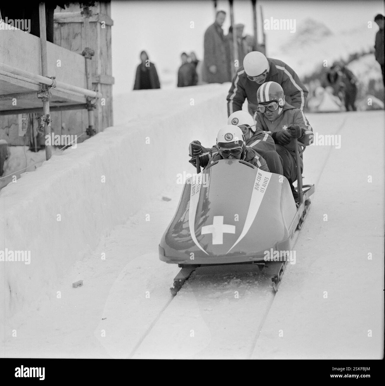 Schweizer Bob-Meisterschaft St. Moritz 1965: Boretti und Team#Swiss ...